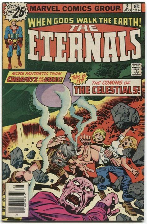 Eternals 2 Jack Kirby Cover And Art Marvel Comics Very Fine 75