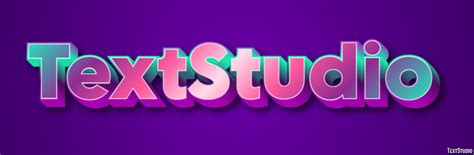 TextStudio | Purple, Green And Pink 3D | Text Effect Generator