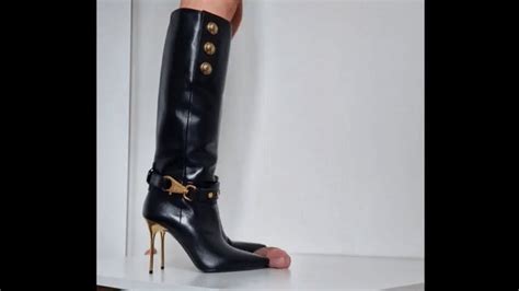Lady Latisha Cbt Trample Board Balmain Stiletto Boots V2 Close