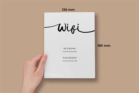 Wifi Password Template — Arquiflash