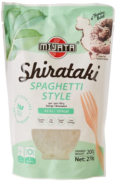MIYATA Shirataki Spaghetti Nudeln Aus Konjakmehl 270 G Amazon De