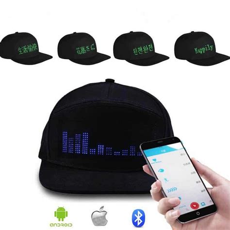 2022 New Cool Programmable Led Hat China Lighted Glow