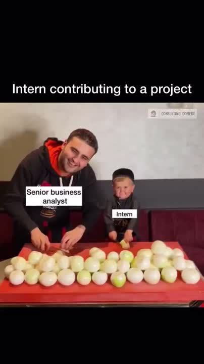 Video Omar Gamal Hussien On Linkedin Senior Vs Intern 😂