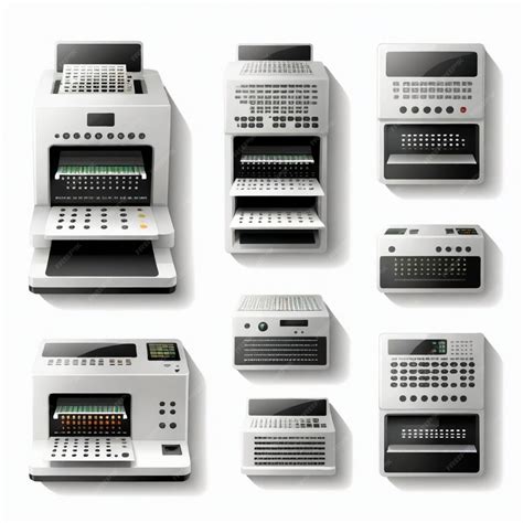 A Row Of Different Types Of Electronic Devices Premium Ai Generated Image