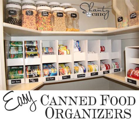 Pantry Ideas DIY Canned Food Storage Shanty Chic