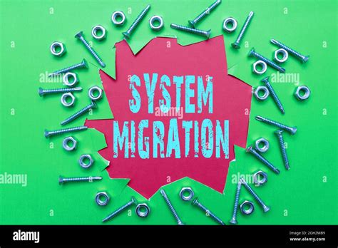 writing displaying text system migration concept meaning moving from