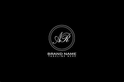 Premium Vector | A black logo for an a r brand called ar name