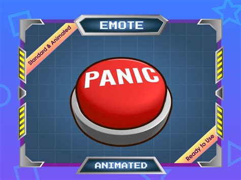 Animated Emote Twitch Emote Discord Emote Panic Button Etsy
