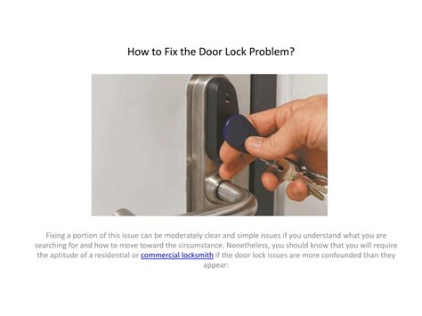 PPT Most Common Door Lock Problems PowerPoint Presentation Free