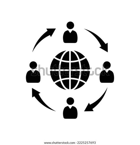 Business Collaborate Icon Vector Graphic Design Stock Vector Royalty