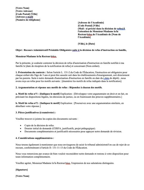 Comment Rédiger Un Recours Préalable Obligatoire Rapo En Cas De Refus