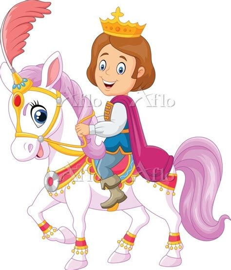 イラスト 白馬に乗った王子様 50734070 のイラスト素材 アフロ