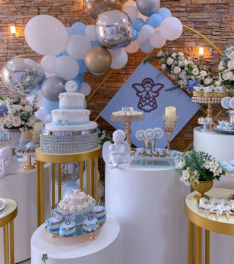 Guía Para La Decoración De Bautizo De Niño Centros De Mesas Y Más
