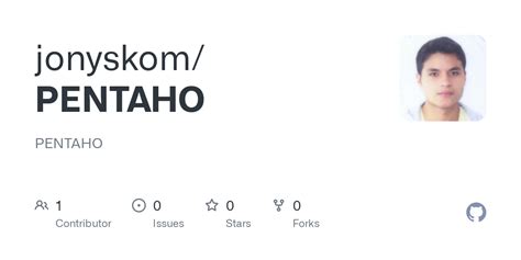 Github Jonyskom Pentaho Pentaho