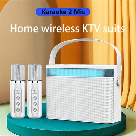 Jual Speaker Bluetooth Karaoke Mic Speaker Bluetooth Mic Set Karaoke Speaker Ktv Portabel