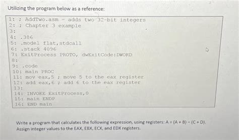 Solved Write A Program That Calculates The Following