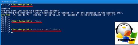 Как очистить корзину у всех пользователей Windows за минуту Настройка серверов Windows и Linux
