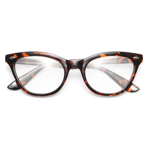 Emma Solid Frame Clear Cat Eye Glasses Cosmiceyewear