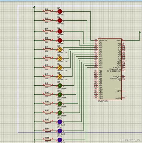 创新实验stm32点灯流水灯 Csdn博客