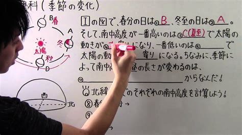中3 理科 中339 季節の変化 YouTube