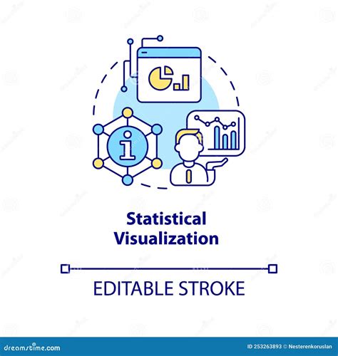Statistical Visualization Concept Icon Stock Vector Illustration Of Visualization Concept
