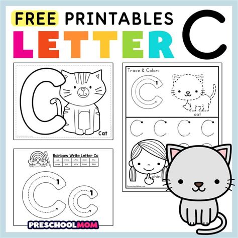 Free Letter C Tracing Worksheets Nature Inspired Learning