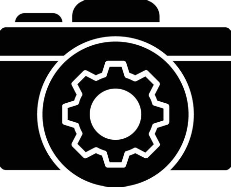 Camera Setting Glyph Icon 28188893 Vector Art At Vecteezy