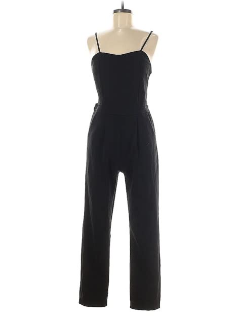 Charlotte Russe Solid Black Jumpsuit Size M 31 Off Thredup