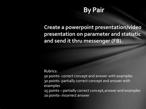 Parameter And Statistic Copy Pptx Science