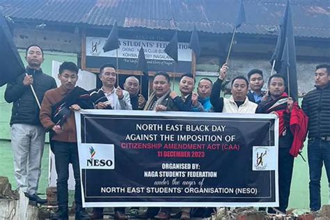 Neso Observes Black Day To Protest Against Citizenship Amendment Act