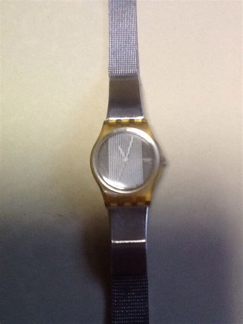 Swatch Watch Irony Aluminum Mesh Band 1997 Mib Rare Gem