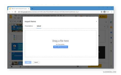 Upload Ppt File To Google Slides Slidemodel