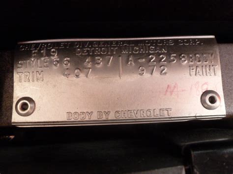 1966 Chevrolet Corvette Appraisal Engine Inc