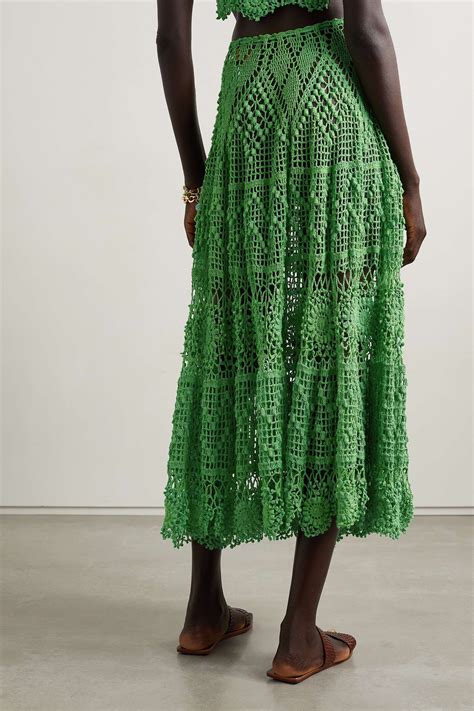 Alix Pinho Joyce Crocheted Cotton Maxi Skirt Artofit