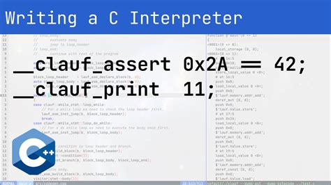 Simple Expressions And Statements Writing A C Interpreter Part 2 Youtube