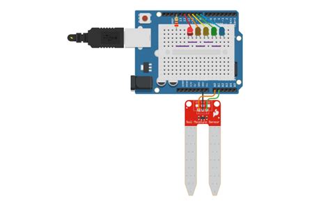 Circuit Design Moisture Tinkercad