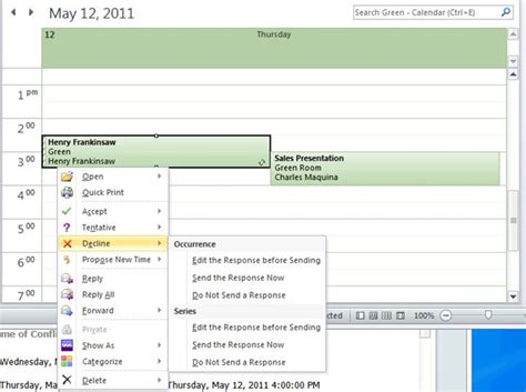 Recurring Meeting Requests With Conflicting Instances 2 The Power Of