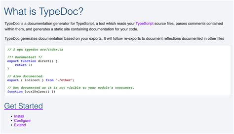 Typedoc Usage In Vercel Edge In This Article We Analyze Typedoc