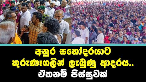 අනුර සහෝදරයාට කුරුණෑගලින් ලැබුණු ආදරය ඒකනම් පිස්සුවක් Youtube