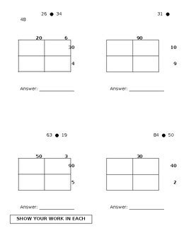 CPM Supplement Multiplying Two Digit Whole Number Riddle Worksheet