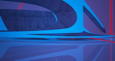 Premium Photo Abstract Architectural Concrete Interior Of A