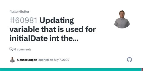 Updating Variable That Is Used For Initialdate Int The Calendardatepicker Widget Does Not Update