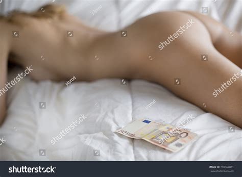 Naked Woman Lying Bed Banknotes Stock Photo 710662081 Shutterstock