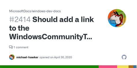 Should Add A Link To The Windowscommunitytoolkit Control · Issue 2414