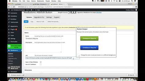 Editing Maxbuttons In Wordpress Youtube