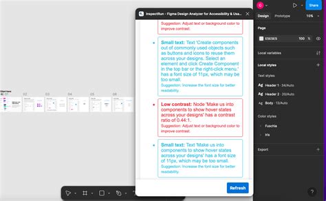 Inspectrun Figma Design Analyzer For Accessibility And Usability Figma