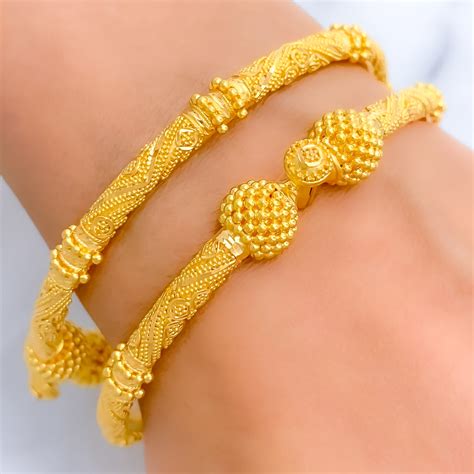 Majestic Exquisite 22k Gold Pipe Bangles Andaaz Jewelers