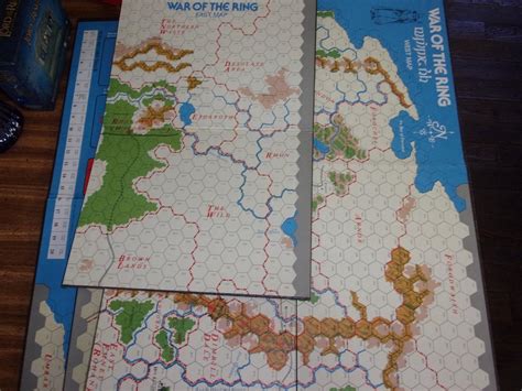 War Of The Ring Spi 1977 Mounted Map Version 1924760373