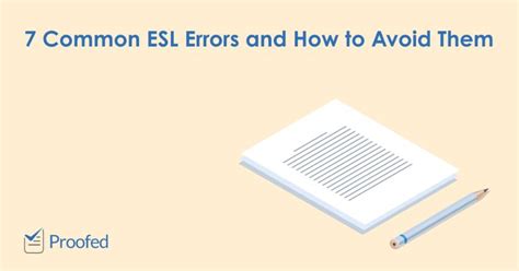 Common ESL Errors How To Avoid Them
