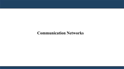 Computer Networks Communication Networks Ppt